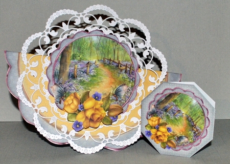 Bluebells and Roses Rocker Card Kit - CUP750524_1483 | Craftsuprint