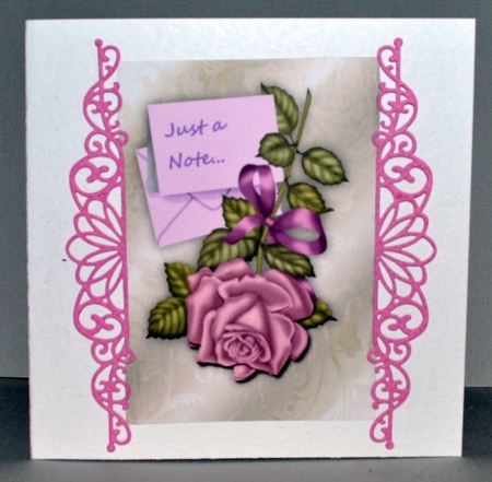 Just A Note PinkRoses - CUP761115_936 | Craftsuprint