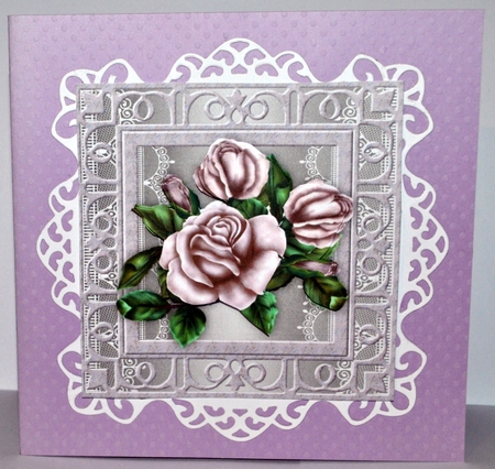 Sliver frame Silver Roses - CUP782916_936 | Craftsuprint