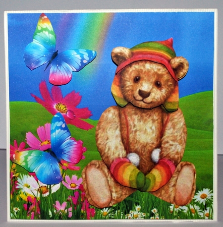 Rainbow Teddy Decoupage - CUP814857_43136 | Craftsuprint