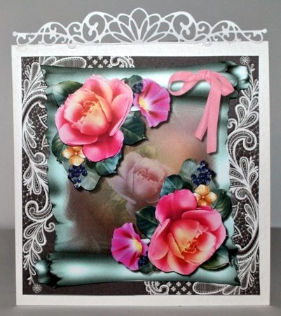 Scroll & Pink Roses - CUP824488_936 | Craftsuprint