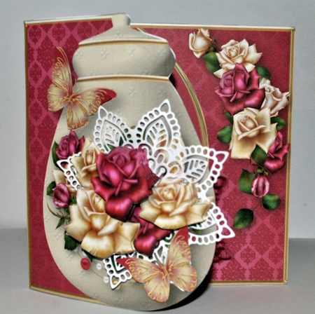 Rose Posy - Money Pot Card With Gift Pocket Mini Kit - CUP836567_1648 ...