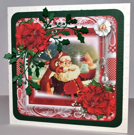Santa And Rudolph Selfie Card Front Kit - CUP839190_1483 | Craftsuprint