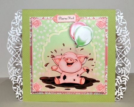 Happy As A Pig In Muck Card Kit - CUP891078_1483 | Craftsuprint