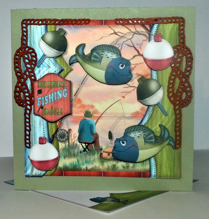 Male Card Gone Fishing Mini Kit - CUP907212_936 | Craftsuprint
