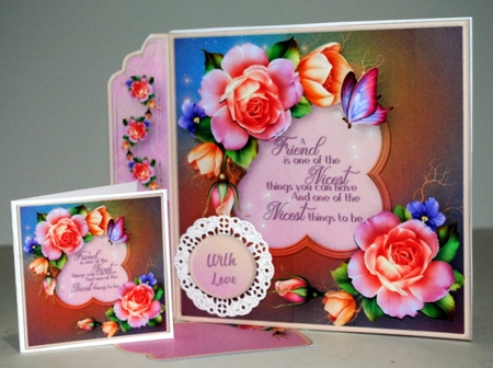 Friendship - Side Border Card Mini Kit - CUP989129_1648 | Craftsuprint