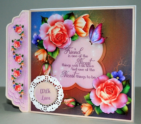Friendship - Side Border Card Mini Kit - CUP989129_1648 | Craftsuprint