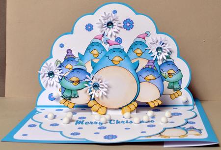 Happy Penguin Pop-up Kit - CUP219808_173 | Craftsuprint