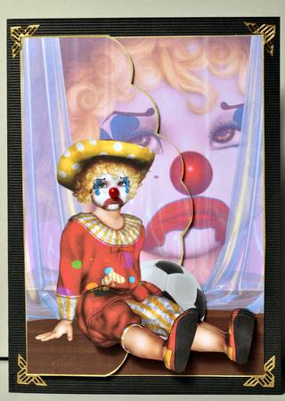 Tears of a Clown 1 Envelope Card with Decoupage - CUP230490_29 ...