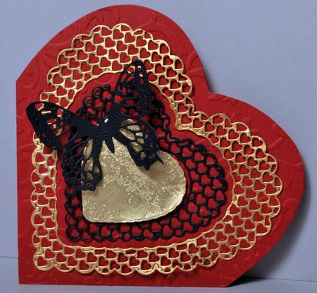 Heart Shaped Cut and Fold Card Template - CUP226347_168 | Craftsuprint