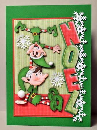 Balancing Elves Christmas Over the Edge - CUP274086_68 | Craftsuprint