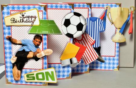 4-fold Card Kit - Fantastic Football Soccer - CUP286146_203 | Craftsuprint