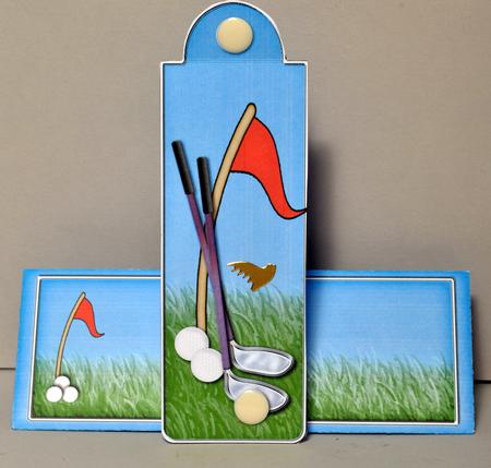 Golf Sport Bookmark Card N Envelope - CUP287470_359 | Craftsuprint