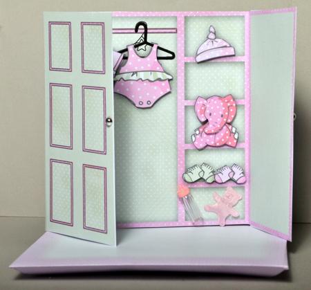 Baby Girl Wardrobe Card Kit - CUP310615_56 | Craftsuprint