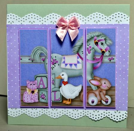 New Baby Girl Nursery Quick Card - CUP370051_1519 | Craftsuprint