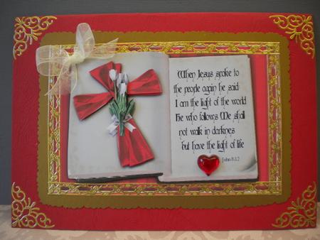 Ribbon Cross Easter Card - CUP58732_543 | Craftsuprint