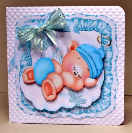 Sleepy Blue Angel Teddy in Ruffle Satin Frame - CUP443387_415 ...