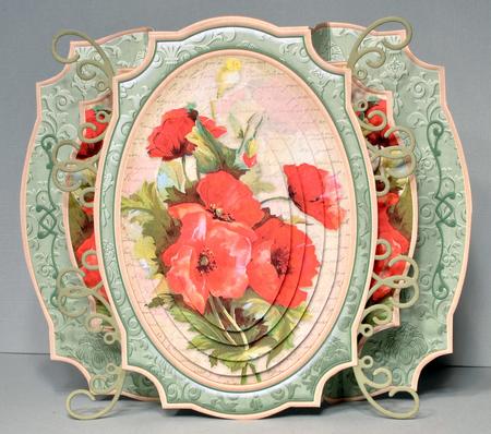 Poppies Double Pop Out Card Kit - CUP491625_68 | Craftsuprint