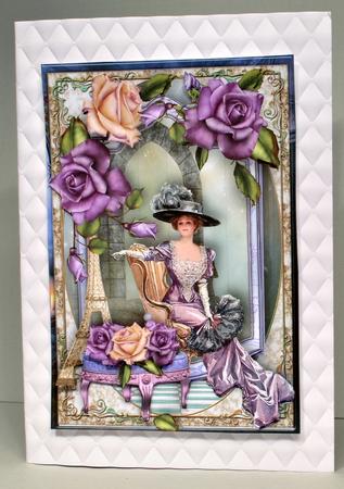 Vintage Lady Female Card - CUP526612_1812 | Craftsuprint