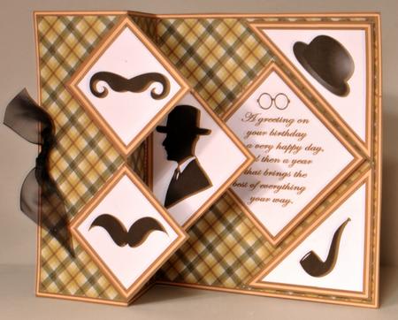 Fold Back Pop-up Man Silhouette - CUP581549_173 | Craftsuprint