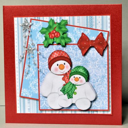 Cute Card Baby's First Christmas Snowman - CUP578088_936 | Craftsuprint