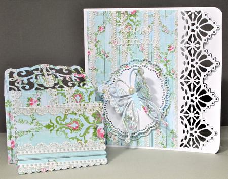 Woodgrain Floral Lace Backing Background Paper - CUP612854_503 ...