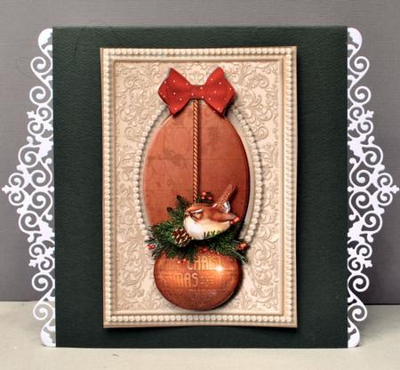 Christmas Bauble in Pearl Frame - CUP620310_936 | Craftsuprint