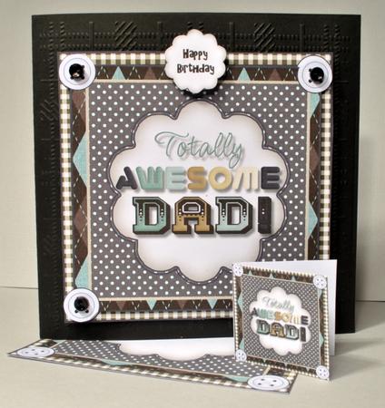 Totally Awesome Dad Card Front Kit - CUP643203_1483 | Craftsuprint