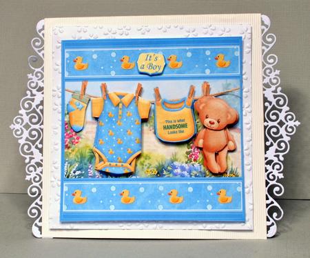 Baby Boy Washing Line 7.5 Decoupage Mini Kit - CUP669967_68 | Craftsuprint