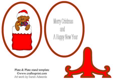 Plate and Plate Stand Template - CUP18640_1 | Craftsuprint