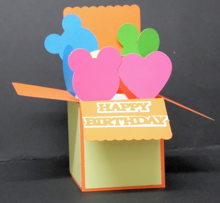 Balloon Explosion Box Card - CUP744608_1571 | Craftsuprint