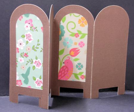 Folding Screen Card Template And Envelope - CUP705866_1929 | Craftsuprint