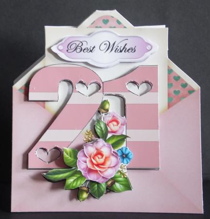 21st Envelope Card - CUP539759_596 | Craftsuprint