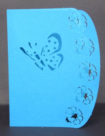 Curved Edge Card With Butterfly - CUP702408_198 | Craftsuprint