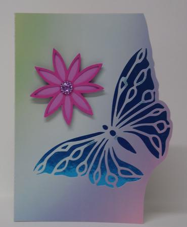 BUTTERFLY OVER THE EDGE CARD - CUP701665_1051 | Craftsuprint