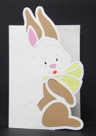 Easter Bunny 1 Over the Edge Card - CUP691075_198 | Craftsuprint