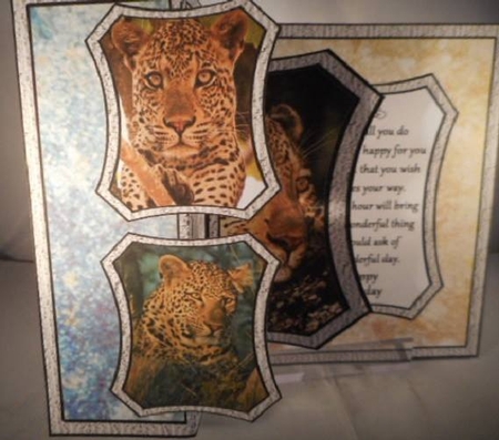 Fold Back Pop-up Leopards Birthday - CUP594866_173 | Craftsuprint