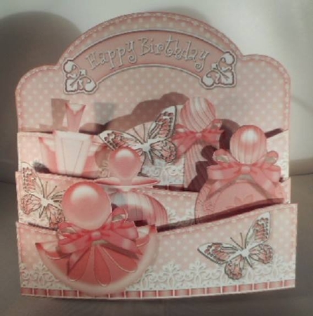 3D Perfume and Butterflies Pop Out Card Kit - CUP628370_359 | Craftsuprint