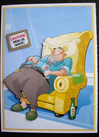 Lazy Dad Dude A4. - CUP91634_437 | Craftsuprint