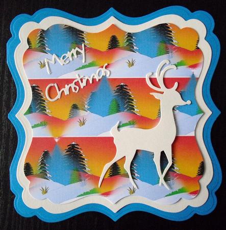 A Sunset Christmas Backing Sheet - CUP331513_695 | Craftsuprint