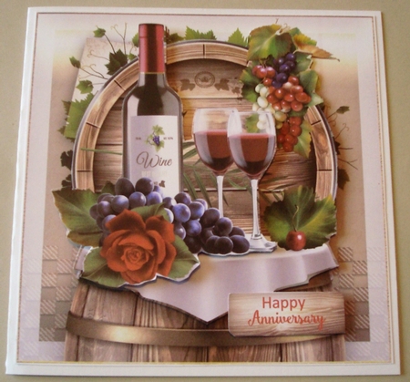 Wine Red Celebration Card Mini Kit - CUP1066479_1641 | Craftsuprint