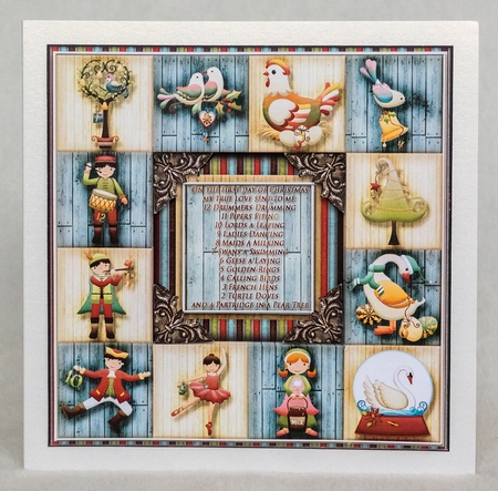 7.5 x 7.5 Card Topper 12 Days - CUP567030_2013 | Craftsuprint