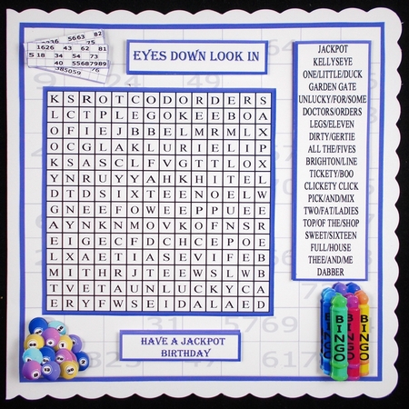 BINGO WORDSEARCH - CUP1039123_1566 | Craftsuprint