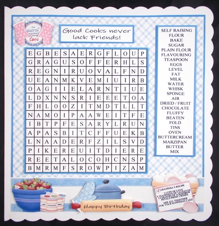 BAKING CAKES WORDSEARCH - CUP1042887_1566 | Craftsuprint