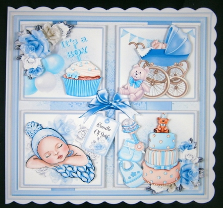Baby Boy Collage Mini Page Kit - CUP1090154_58488 | Craftsuprint