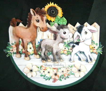 FARM FRIENDS 2 rocker card - CUP1107456_57683 | Craftsuprint