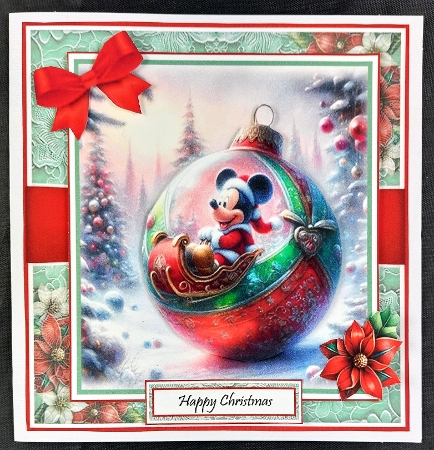 Mickey & Minnie Christmas Baubles 2 With Set Of 4 Toppers - CUP1387582 ...