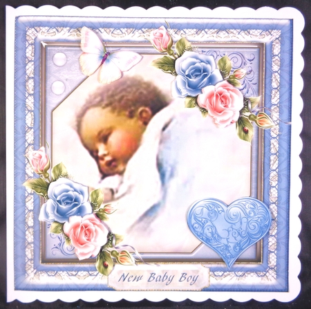 Baby boy with Roses - CUP769283_2328 | Craftsuprint