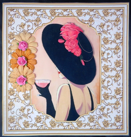 Vintage Frame Backing paper - CUP785245_936 | Craftsuprint