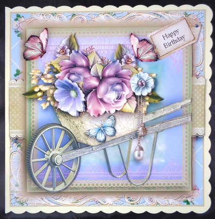Beautiful Rose Barrow Card Front Kit - CUP787344_1483 | Craftsuprint